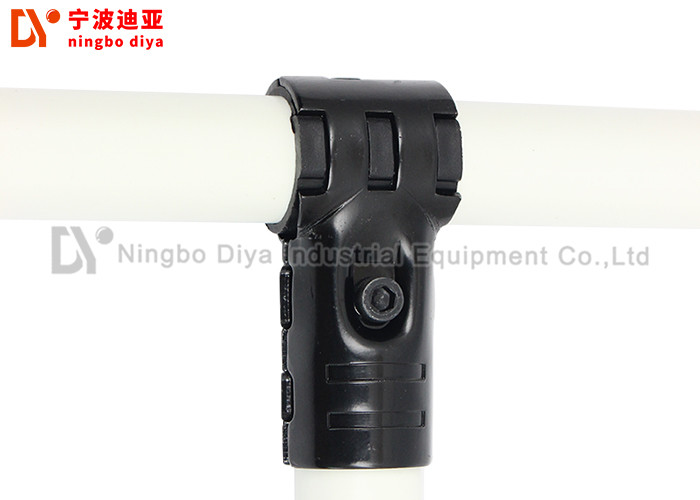Pipe Joint System Lean Tube Connector Fasten Style Anti - Rust Black Color