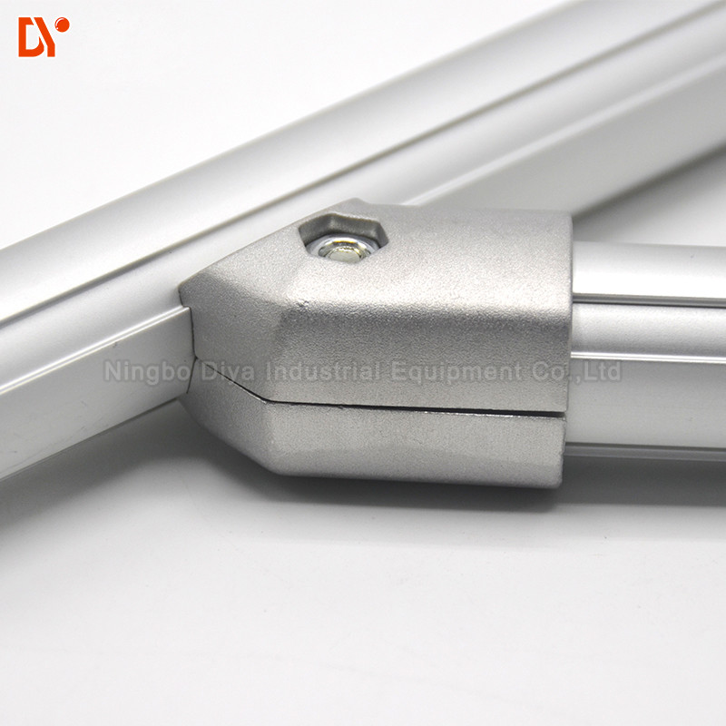 Outer Type 45° Connecting OD 28MM Aluminum Pipe Connector