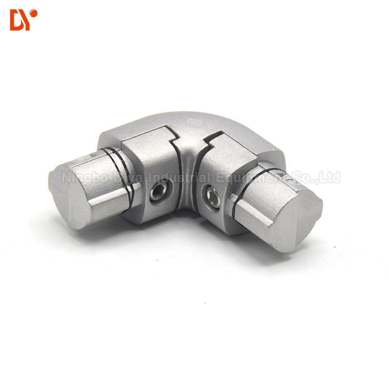 Small Inner Type 90° Aluminium Alloy ADC12 Lean Tube Connector For Pipe ...