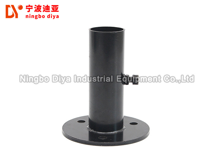 Fixed Black Metal Footings Cold Rolled Steel For Diameter 28mm Lean ...