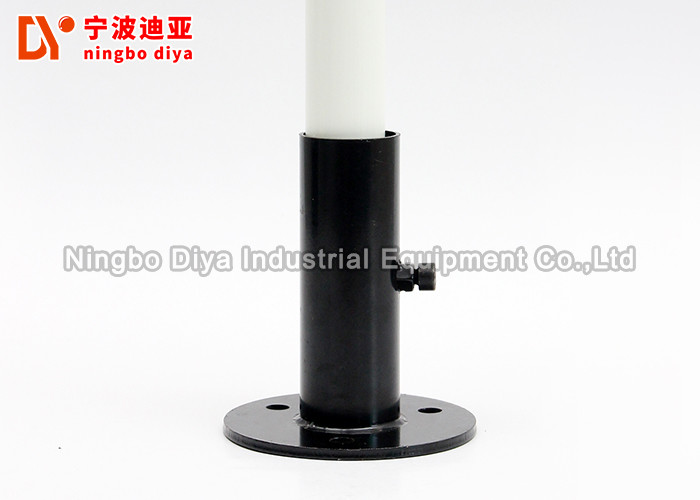 Fixed Black Metal Footings Cold Rolled Steel For Diameter 28mm Lean ...