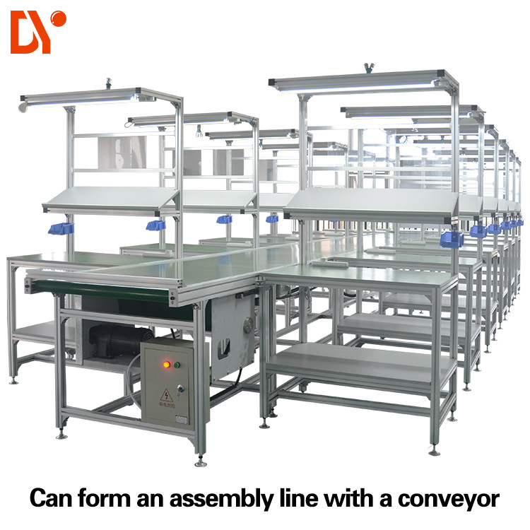 Assembly Coated Lean Pipe Aluminium Profile Workbench For Workshop