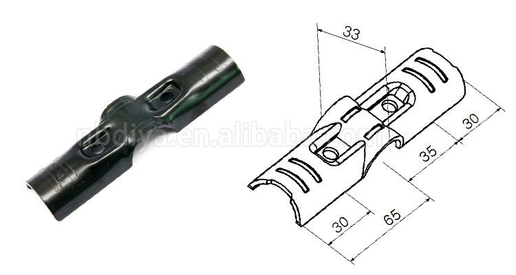HJ-4 Electrophoresis 180 Degree Joint Both Ends For Lean Tube Connection