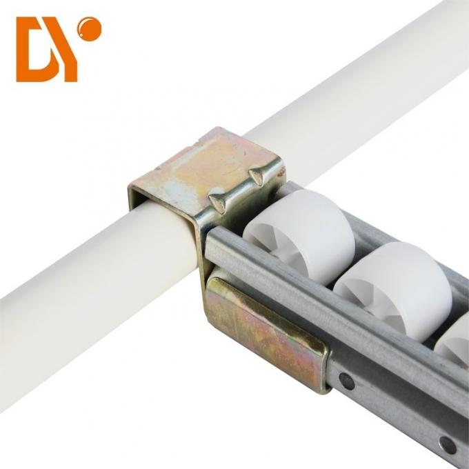 Industrial Flow Rail ABS Plastic Wheels Roller Track For Warehouse Shelf