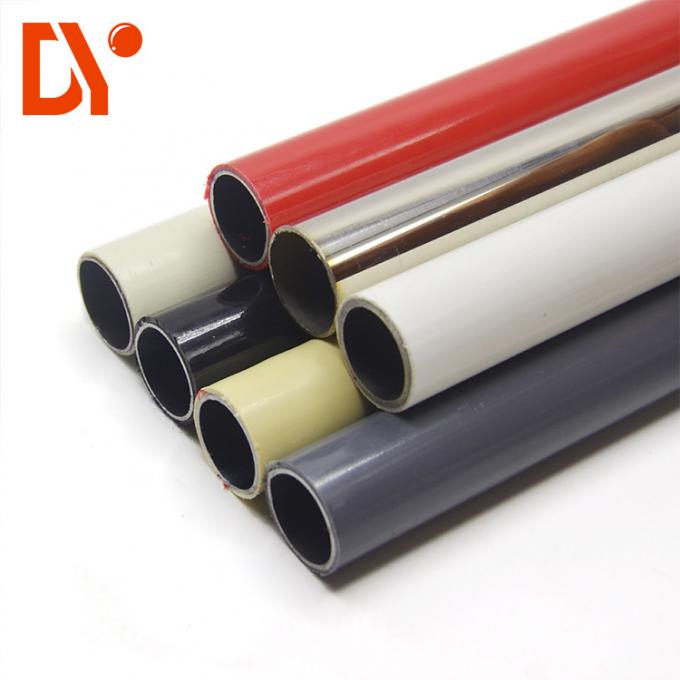 Anti Static Plastic Coated Steel Tube Round Shape Stable Structure For ...
