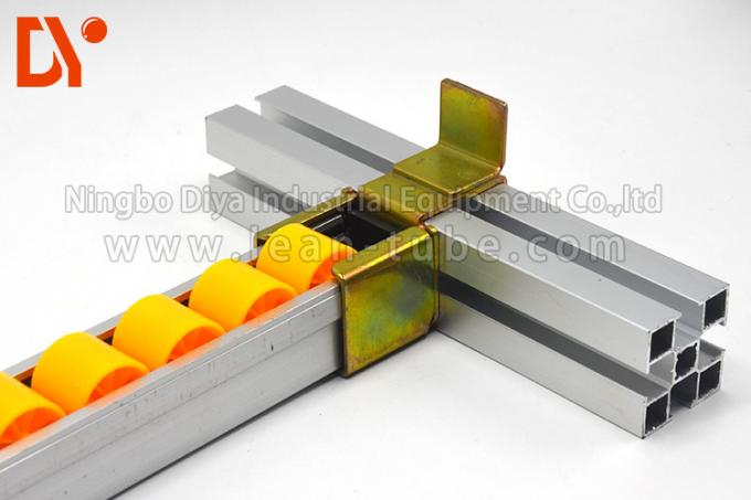 Yellow Color Plastic Roller Track Simple Design 28mm Diameter Extension ...